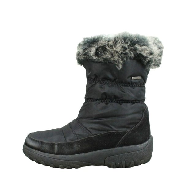 Spring Step | Shoes | Spring Step Alpitex Vanish Faux Fur Trim Black ...